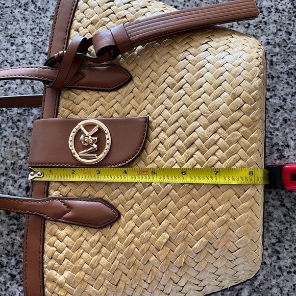 Michael Kors | Bags | Michael Kors Small Malibu Straw Bag In Brown ...